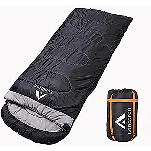 Londtren Large 0 Degree Sleeping Bags for Adults Cold Weather Sleeping Bag Camping Winter Below Zero 20 15 Flannel Big and Tall XXL