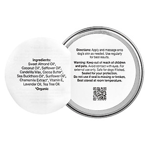 Charlie & Frank, Dog Skin Balm, Helps Heal Hot Spots, Cuts & Burns, Paraben Free, 2 oz (56.6 g)