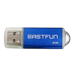 EASTFUN 5Pcs 8GB USB Flash Drive USB 2.0 Flash Memory Stick Thumb Stick Pen(Five Mixed Colors: Blue Purple Rose Green Gold)