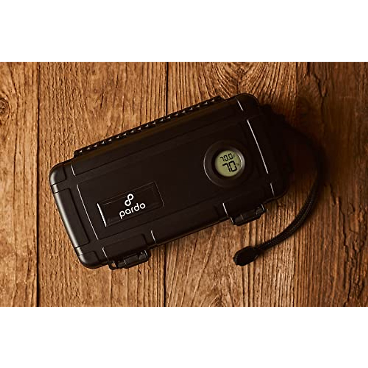 Pardo Cigar Humidors with Humidor Hygrometer - Holds up to 5 Cigars - Airtight, Waterproof, Sturdy & Durable Travel Humidor Cigar Box - Cigar Case & Cigar Boxes Ideal as Gifts for Men