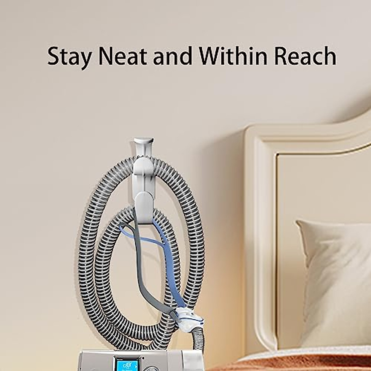 Cpap Hook to Keep Cpap Hose and Cpap Mask Dry and Clean,Organizer Hanger for Cpap Masks and Cpap Tube.Cpap Holder Avoid Cpap Hose Tangles,Cpap Supplies That can Improve Your Sleep