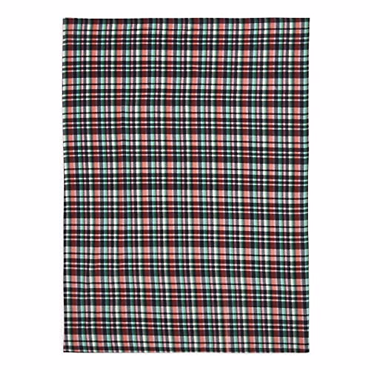 Vera Bradley Women's Packable Fleece Blanket, Ribbons Plaid, One Size