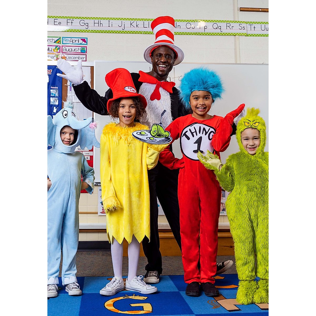 elope Dr. Seuss Green Eggs and Ham Sam I Am Costume for Kids X-Small