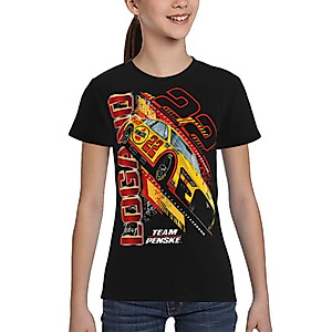 ASFRSH Joey Logano 22 Shirt for Teen Girl & Boy Printing Short Sleeve Tee Athletic Classic Shirt Crewneck T-Shirt
