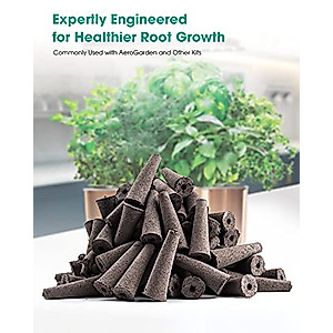 VIC VSEE 50 Pack Grow Sponges for Hydroponics, Replacement Seed Starter Pods Compatible with AeroGarden, Root Growth Sponges Refill Pods for Hydroponics Growing System