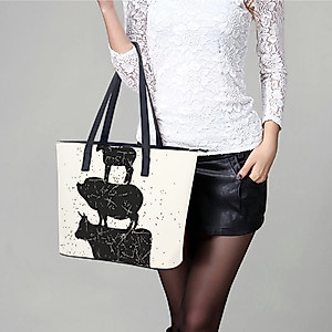 Womens Handbag Farm Animals Leather Tote Bag Top Handle Satchel Bags For Lady