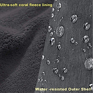 CozyMe Stroller Footmuff, Stroller Blanket with Hoodie for Toddler Winter Stroller Cover, Stroller Bunting Bag with Fleece Lined Front Height Adjustable & Removable Baby Bunting Bag for 6M-4T