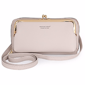 Montana West Crossbody Cell Phone Purse for Women Western Style Cellphone Wallet Bag Travel Size With Strap