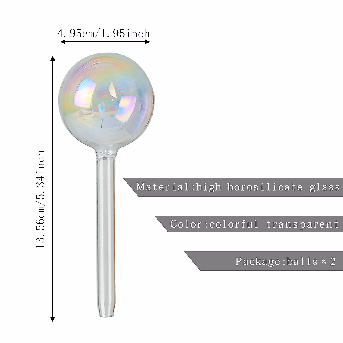 zHzHGuo 3Pcs Small Watering Globes Colorful Small Plant Watering Globes Plant Watering Globes Hand Blown Glass Indoor Plant Watering Globes