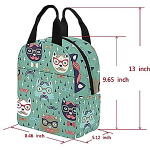 InterestPrint Custom Name Sunflower Lunch Bag for Men Women Personalized Text Cooler Lunch Box Portable Reusable Lunch Bag Gift for Workout Camping