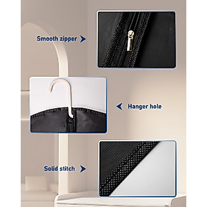 Garment Bags Suit Bags 24 x 43 Inch, 9 Packs Garment Covers for Hanging Clothes on Closet or Travel, PEVA (70GSM) Suit Covers for Storage Suits, T-shirts and Jackets