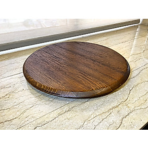 Bordeaux-Barrel Rotating Lazy Susan Server 22"