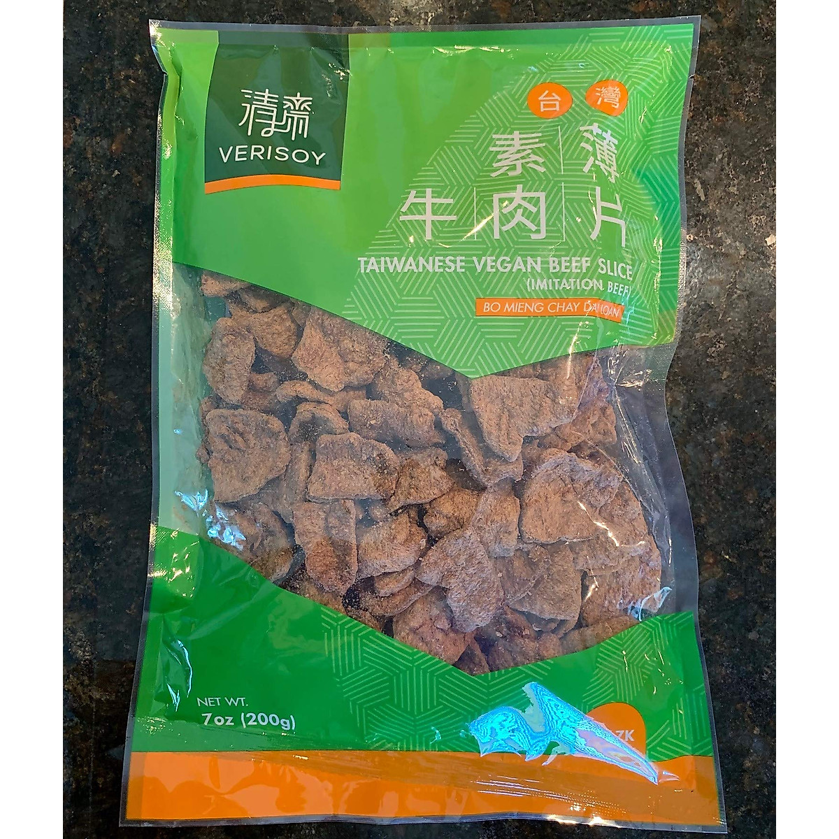 Textured Vegetable Protein (TVP) Taiwanese Vegan Beef Slice - Premium Texturized Imitation Beef, 100% Vegan Meat Substitute Non-GMO, No MSG
