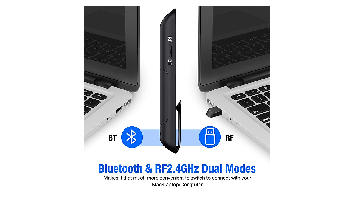 Presentation Clicker - Bluetooth & RF Dual Mode Wireless Presenter