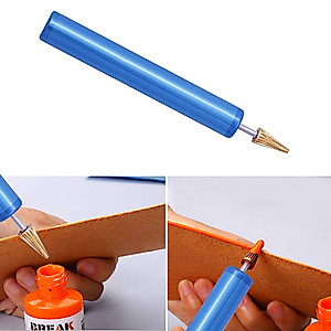 BUTUZE Leather Edge Dye Pen, Edge Roller Applicator,Essential Leather Edge Printing Tool for Leather Craft DIY,Leather Working,Leather Making