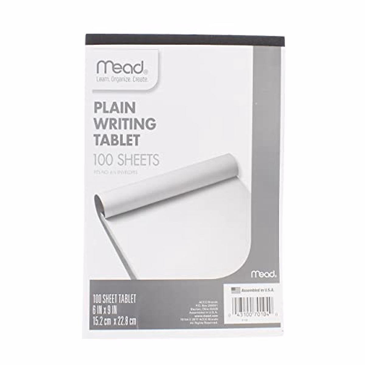 Mead 6X9plain Writing Tablet (Pack Of 6) 70104 Paper