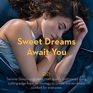 Serenia Sleep Memory Foam Mattress Twin XL Size, 10-Inch Quilted Plush Bed Mattress - Gel-Infused, Deep Pocket, Extra Thick, & Firm Mattress with Breathable Cover for a Comfortable Sleep