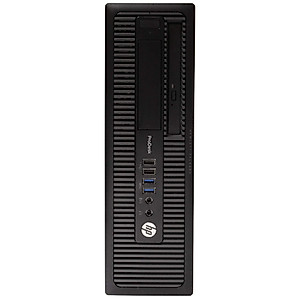 HP ProDesk 600G1 Desktop Computer PC, Intel Quad-Core i5, 500GB HDD Storage, 4GB DDR3 RAM, Windows 10 Home, DVD, WiFi, New 24in Monitor, Wireless Keyboard and Mouse (Renewed)