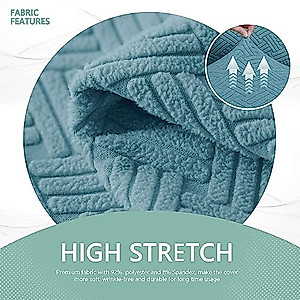 ZYHALOUK Armrest Covers for Sofa, Set of 2 Stretch Spandex Arm Covers for Chairs Couch Sofa Armchair Slipcovers for Recliner Sofa Armchair Cover Chair Arm Protectors for Dogs Cats Pet-E