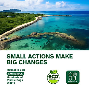 SPLF 20 Pack Reusable Sandwich Bags Dishwasher Microwave Safe, BPA Free Extra Thick Leakproof Reusable Food Storage Bags Silicone and Plastic Free Quart Size Freezer Bags Containers