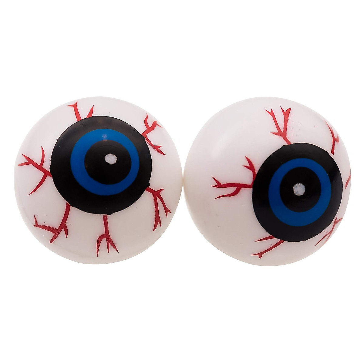 Halloween Eyeballs - 50 Pack Bag of 2" Plastic Eyeballs for Halloween Party Favor, Trick or Treat, Props and Decoration
