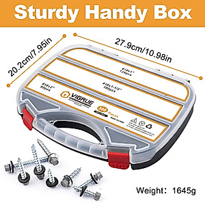 VIGRUE 560Pcs Metric M4 Machine Screws Bolts, M4 x 20MM/ 25MM/ 30MM/ 35MM/ 40MM/ 45mm 304 Stainless Steel Phillips Truss Head Screws Bolts Washers Screw Assortment Kit