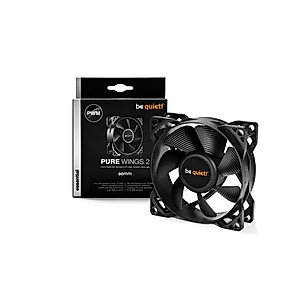 be quiet! Pure Wings 2 80mm PWM Premium Low Noise Cooling Fan | Black | BL037
