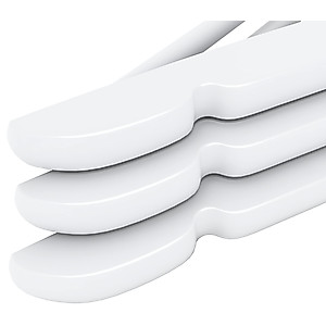 Utopia Home Premium Wooden Hangers 20 Pack - Durable & Slim Coat Hanger - Suit Hanger with 360-Degree Rotatable Hook - Wood Hangers with Shoulder Grooves (White Color)