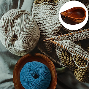 Wool Storage Bowl Crochet Bowl Wood Yarn Dispenser Bowl Wood Crochet Bowl Unique Yarn Bowls Yarn Storage Organizer Crochet Bowl Holder Crochet Yarn Bowl Knitting Wooden Decorate