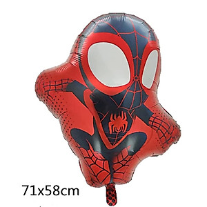 Spider hero and his magical friends aluminum foil balloons, Spider hero birthday party balloons, Spider boy theme party decorations