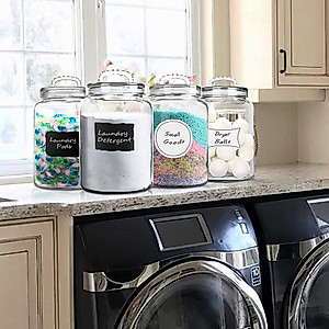 Daitouge 3 Gallon Glass Jar with Lid, 1 Pack Wide Mouth Large Glass Jar with lid, Super Large Cookie Jar for Food Storage, Sugar, Flour, Cookies,Dog Treats