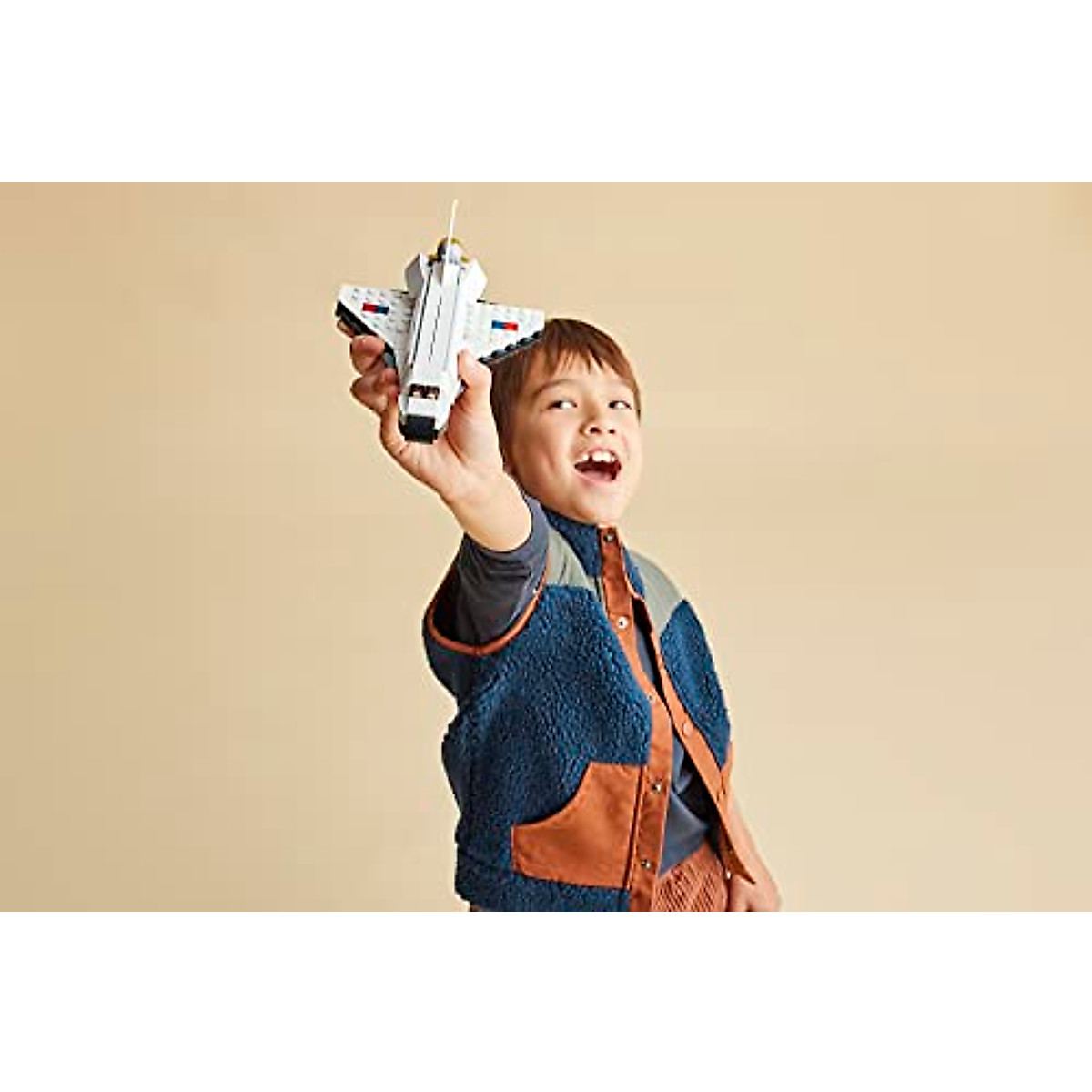 LEGO Creator 3 in 1 Space Shuttle Building Toy for Kids, Creative Gift Idea for Boys and Girls Ages 6 and Up, Build and Rebuild This Space Shuttle Toy into an Astronaut Figure or a Spaceship, 31134