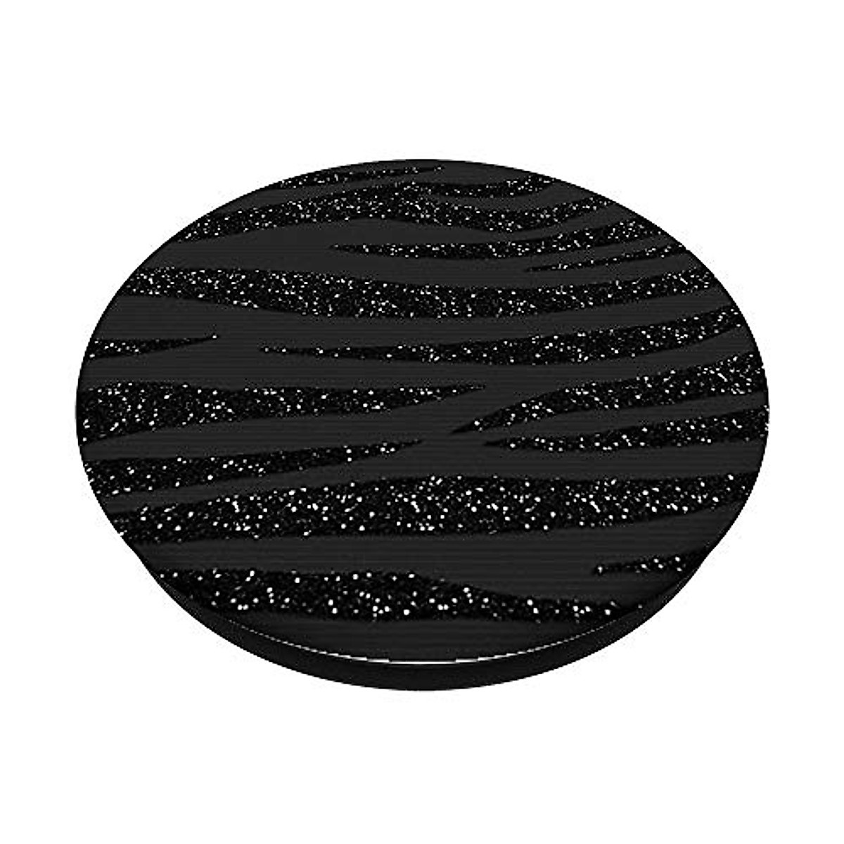 Black Zebra Pattern PopSockets Grip and Stand for Phones and Tablets