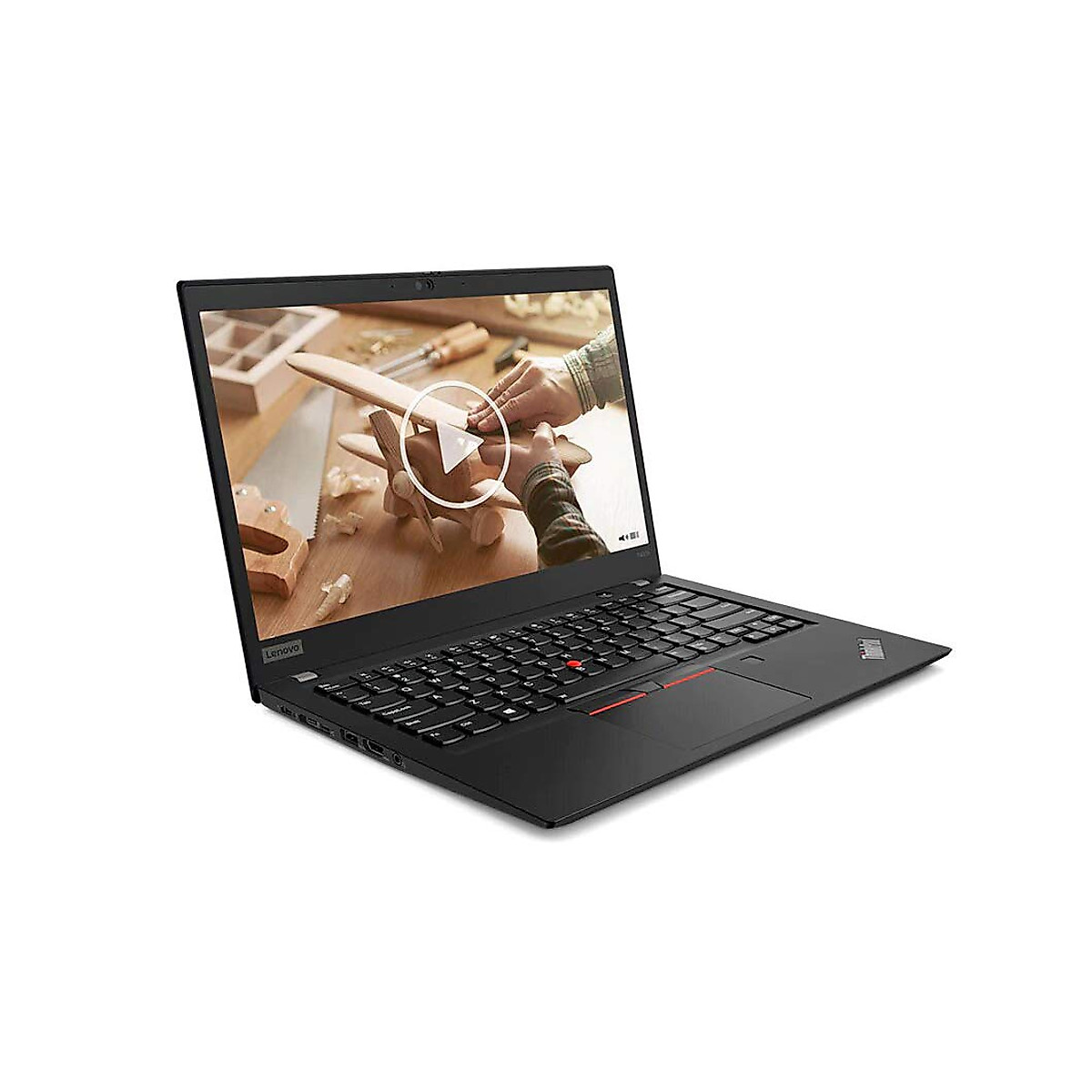 Lenovo ThinkPad T490s Laptop (20NX-001WUS) Intel Core i7-8565U, 8GB RAM, 256GB SSD, 14-inch FHD 1920x1080, Win10 Pro, 720p Webcam, Backlit KB, Fingerprint Reader, Black, Model:20NX001WUS (Renewed)