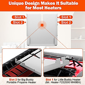 JossaColar Wood Stove Fan for Mr Buddy Heater (Little and Big Buddy) Included Bracket and Thermometer, Fireplace Fan Heat Powered Thermoelectric Fan Thermal Fan Eco Fans