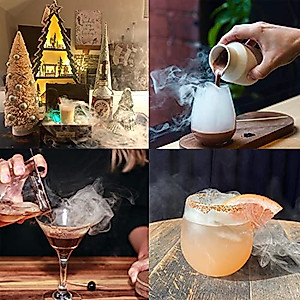 MOEYURO Wood Chips for Smoker 6 Pack Smoker Wood Chips Include Cherry Hickory Oak Apple Peach Mesquite 20g Each Smoker Chips for Cocktail Mens Gifts