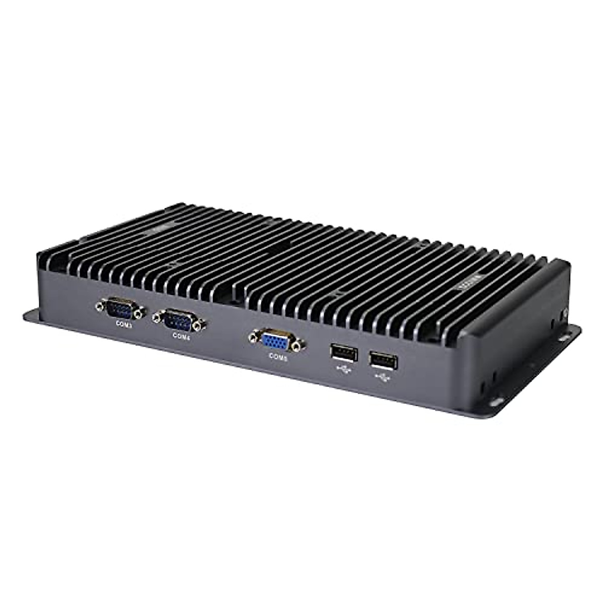 HUNSN Fanless Mini PC, Industrial Computer, IPC, Windows 11 or Linux Ubuntu, I7 8565U 8559U 8569U 8650U, IX02, TPM2.0, 9-36V, Watchdog, WOL, 4G Supported, 4 x LAN, 4 x COM, 16G RAM, 512G SSD, 1TB HDD