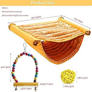 Petlex Bird Nest for Cage Winter Warm Bird House Bird Hanging Hammock Parrots Plush Hut Parakeet Cage Accessories for Budgies Parakeets Cockatiels Lovebird Cockatoo and Other Small Animals