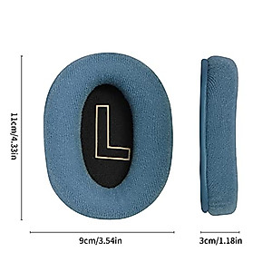 JHK Replacement Headset Ear Cushion Repair Parts Ear Pads for Logitech G Pro,Gpro, G Pro X Headphones Earpads(Blue Velvet)
