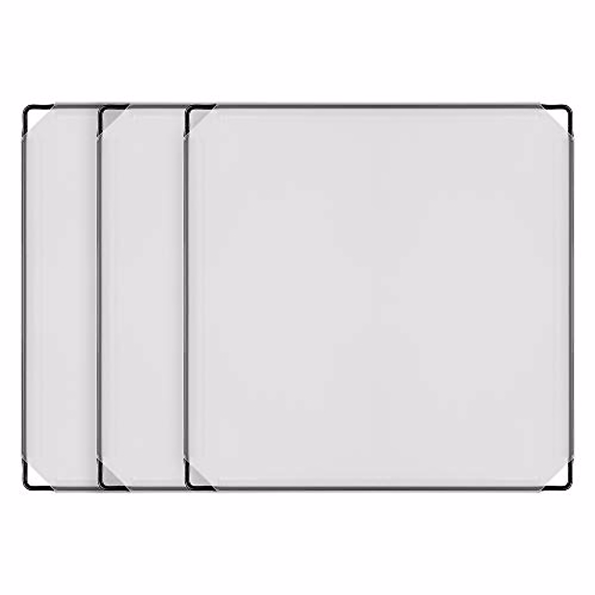 Puroma 3 Packs PP Plastic Sheets Durable Panels for Cube Storage Organizer (Pure White)