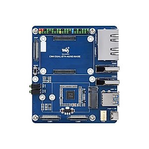 Dual Gigabit Ethernet 5G/4G Cellular Support Base Board Designed for Raspberry Pi Compute Module 4(CM4)
