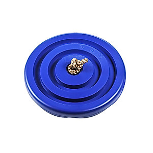 CTSC Climbing Rope Swing with Knot and Disc Swing Seat Set, Rope Ladder for Kids Outdoor Tree Backyard Playground Swing. Zip Line Seat for Kids. Sturdy & Safe (Blue)