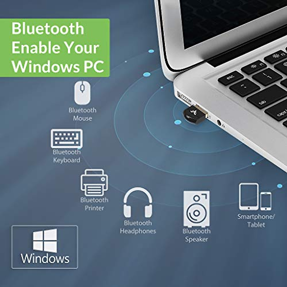 Avantree Aria Pro & DG45 Bundle: Bluetooth 5.0 Noise Cancelling Headphones with Boom Microphone & Bluetooth 5.0 USB Adapter for PC Computer Desktop Laptop