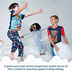 Disney Boys' Lightyear 2-Piece Loose-Fit Button Down Pajamas Set , SPACE HERO, 6