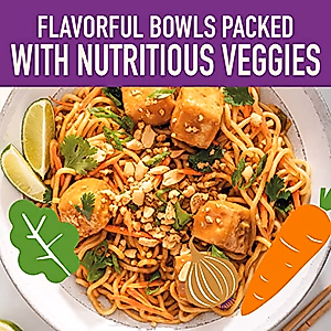 Annie Chun's - Noodle Bowl, Thai-Style Peanut Sesame Flavor, Instant & Microwavable, Non-GMO, Vegan, Healthy & Delicious, 8.7 Oz (Pack of 6)