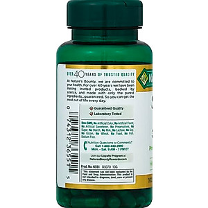 Nature's Bounty St. John’s Wort 300mg Capsules, Herbal Health Supplement, Promotes a Positive Mood, 100 Capsules