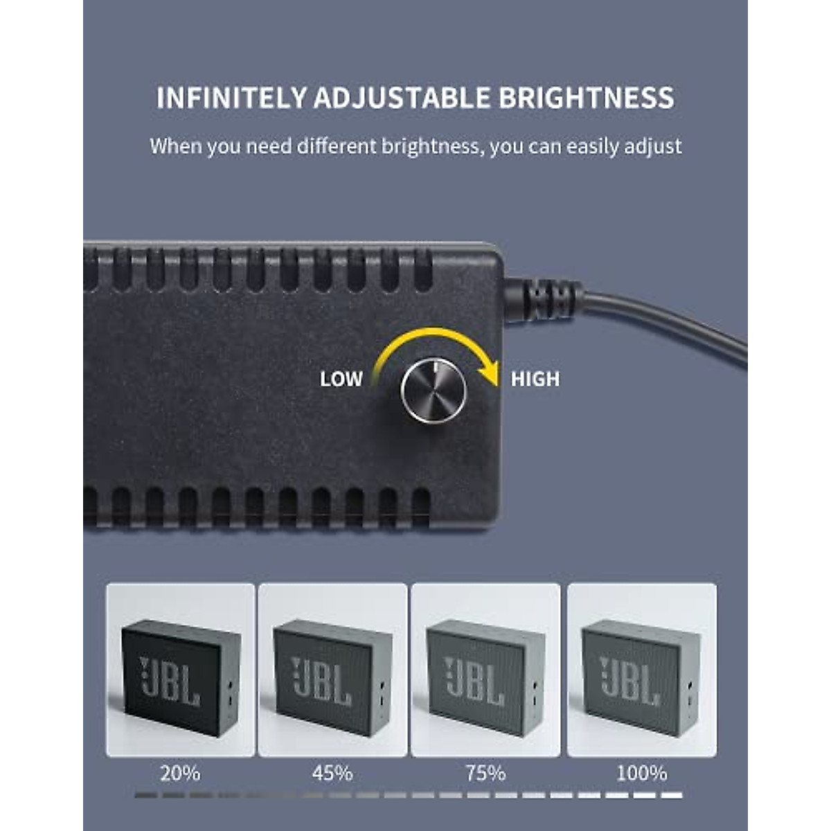 RALENO® Photo Studio Light Box,24"x23"x23" 60W Portable Professional Adjustable Brightness Shooting Tent Kit with 156 LED Lights 4 Colored Backdrops for Product Photography