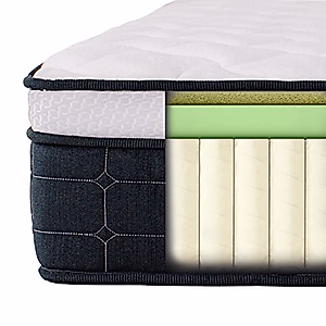 Novezza Home 12 Inch Hybrid Pillow-Top Mattress/Bed-in-a-Box/CertiPUR-US Certified Foam, Full (NOVHM-P)