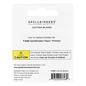 Spellbinders Replacement Cutting Blades, one, White