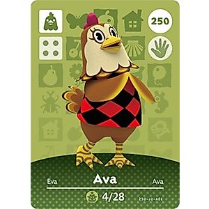 Ava - Nintendo Animal Crossing Happy Home Designer Amiibo Card - 250